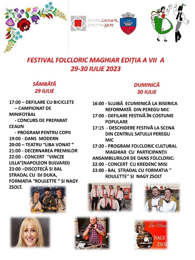 Comuna Peregu Mare organizează în acest weekend cea de-a VII-a ediție a ...