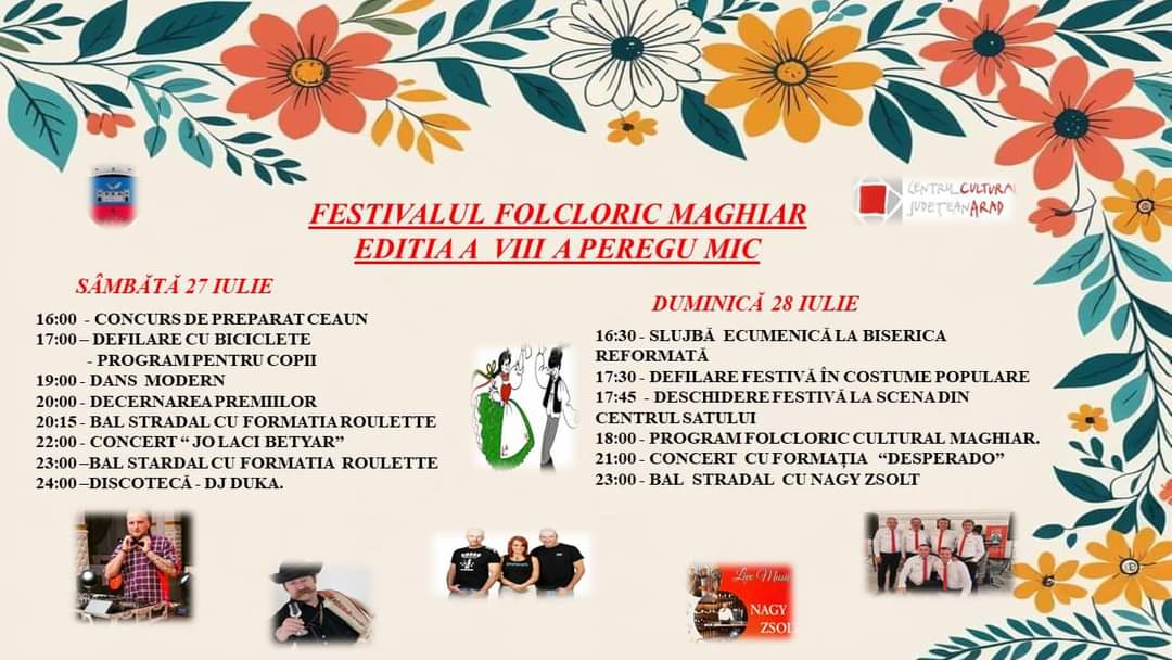 Festivalul Folcloric Maghiar a ajuns la ediția a VIII-a la Peregu Mic ...