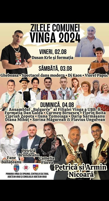 Trei zile de sărbătoare pentru comuna Vinga - Glasul Aradului
