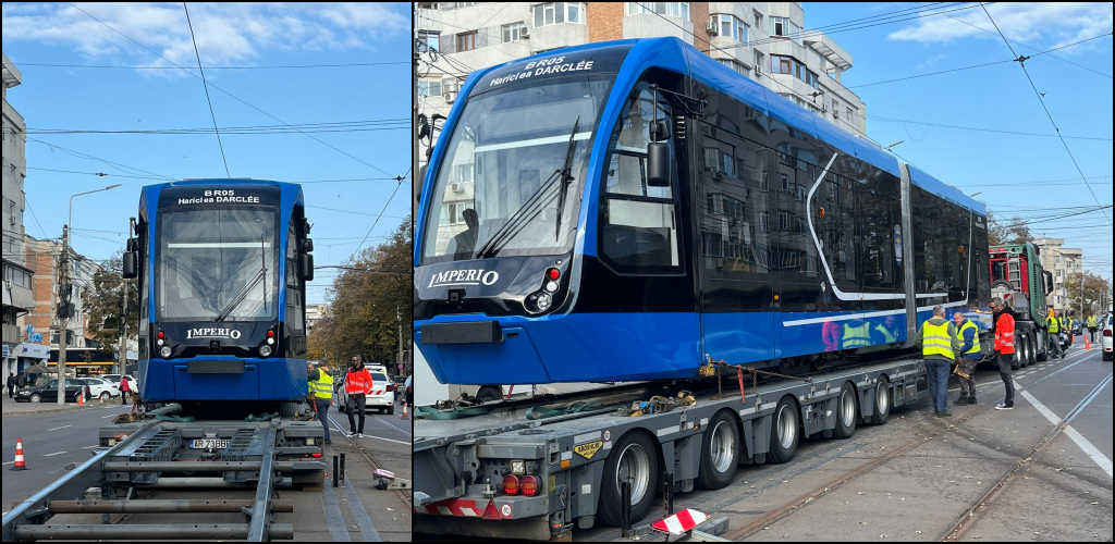 „Hariclea Darclée”, noul tramvai produs la Arad a ajuns pe străzile din ...